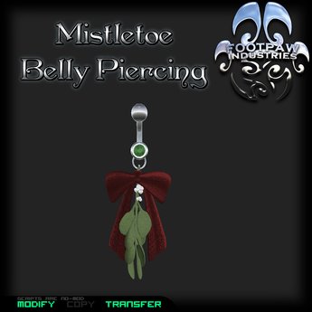 Second Life Marketplace - [FPI] Mistletoe Belly Piercing